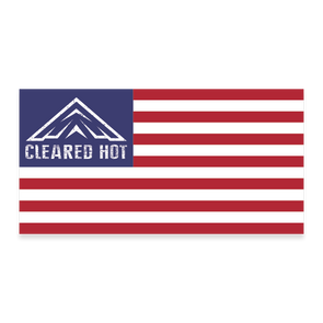 American Flag Sticker – Cleared Hot