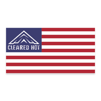 American Flag Sticker – Cleared Hot